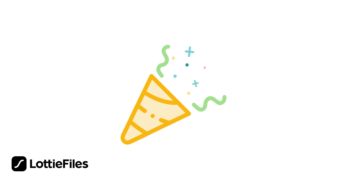 Free Party Popper! Animation by Ashley Chung | LottieFiles