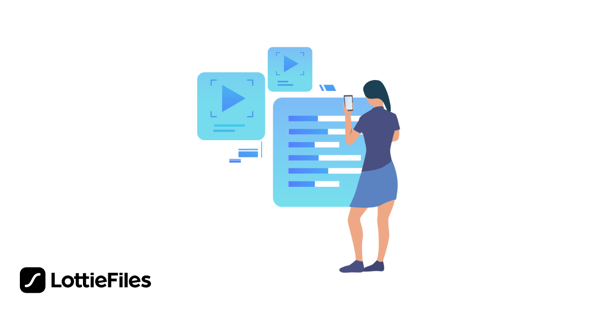 Free Woman Reviewing Apps Animation by Motion Pixels Studio | LottieFiles