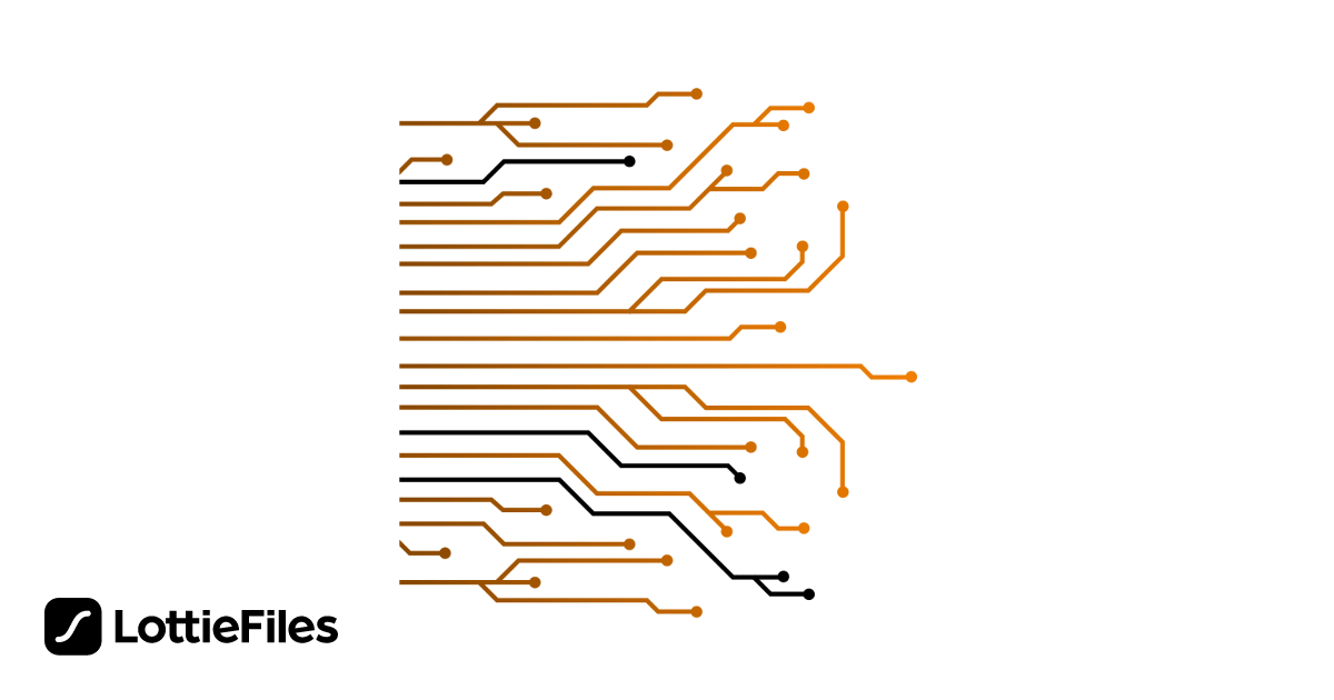 Orange Circuit board_02 by Max Baxter - LottieFiles