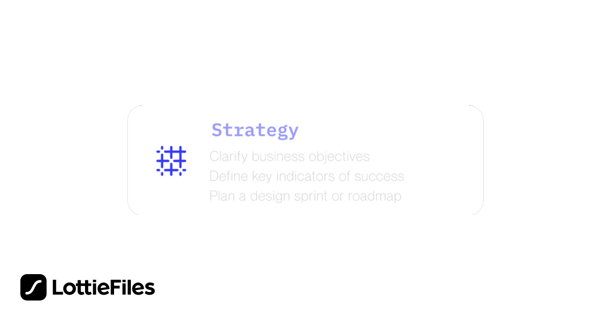 Free Strategy Animation by Jarod Bourdin | LottieFiles