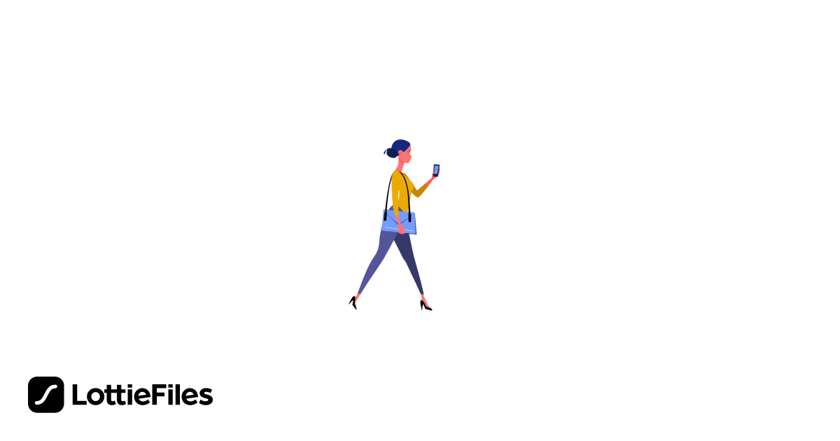 Free Girl walking Animation by Ника Зенкевич | LottieFiles