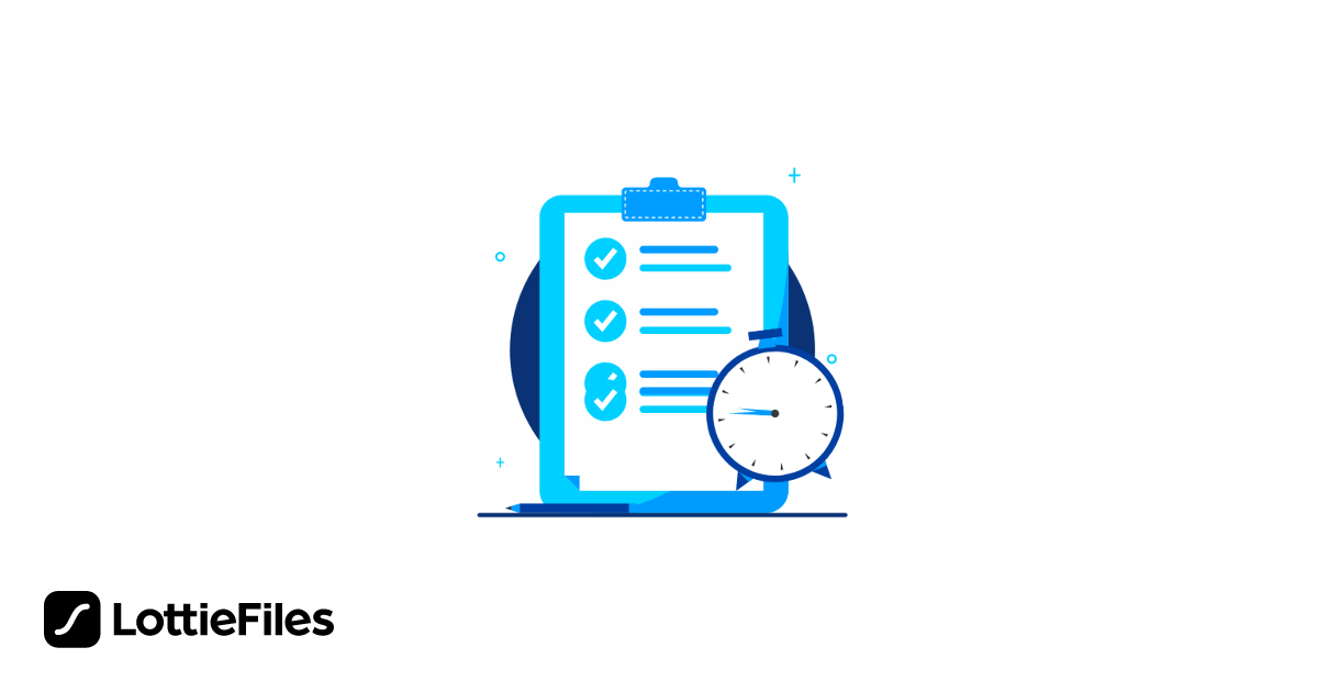 Free Time Checklist Animation Animation by Xavier | LottieFiles