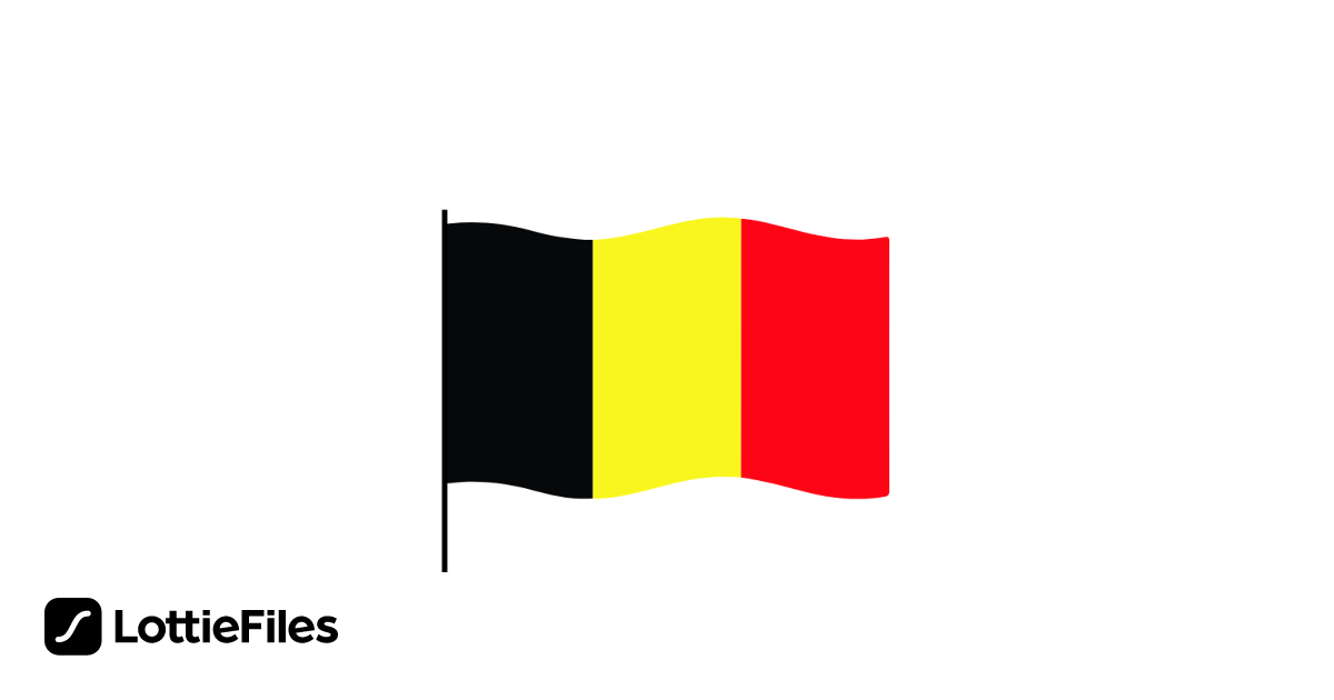 Free Belgium flag Lottie JSON animation Animation by TinyAnimation ...