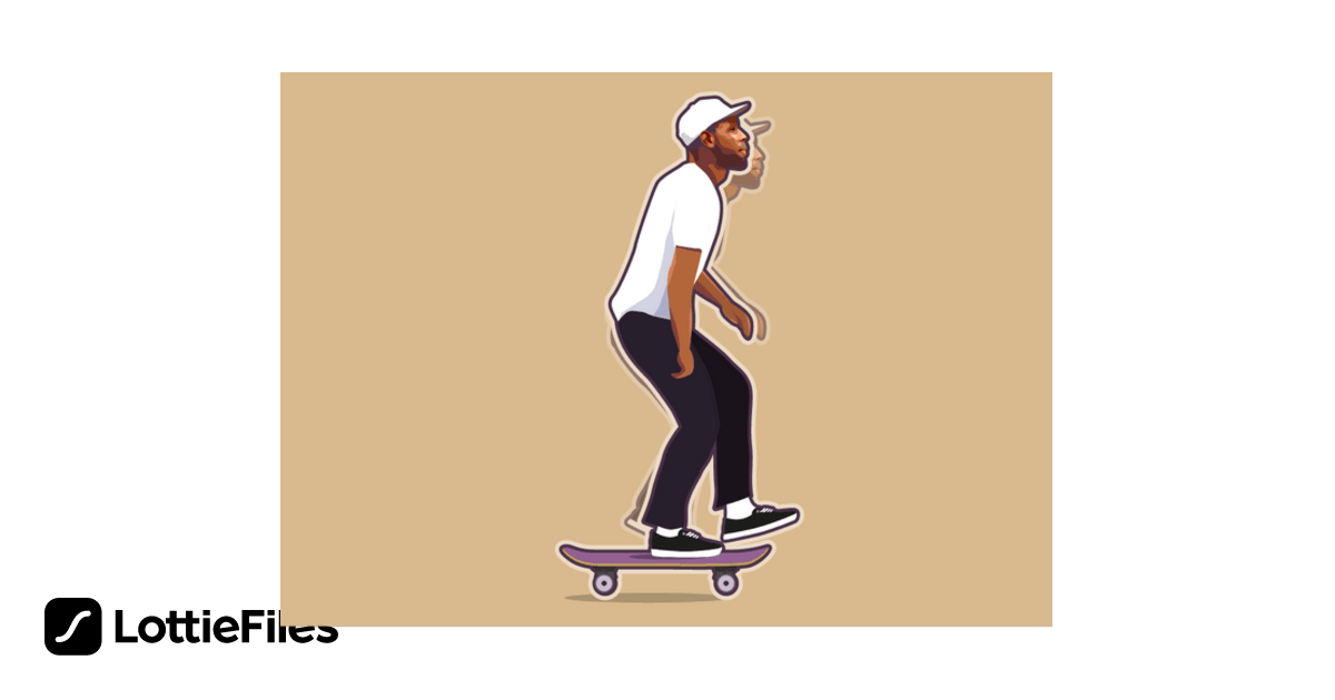 Free Skateboard loop Animation by Johnny Öberg | LottieFiles
