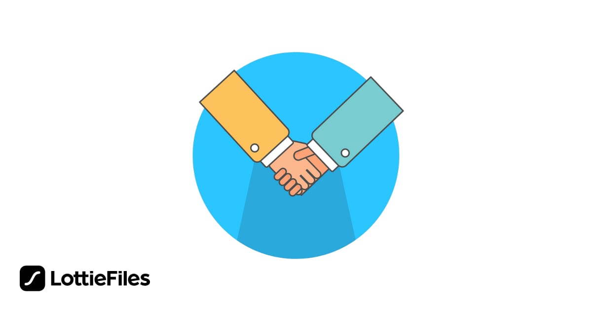 Free Business handshake Animation by Faisal Qureshi | LottieFiles
