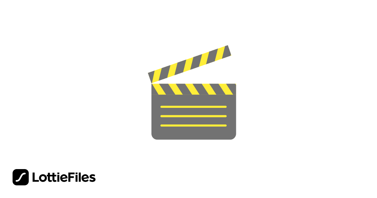 Free Film Clipper Animation by Patrick U.B. | LottieFiles