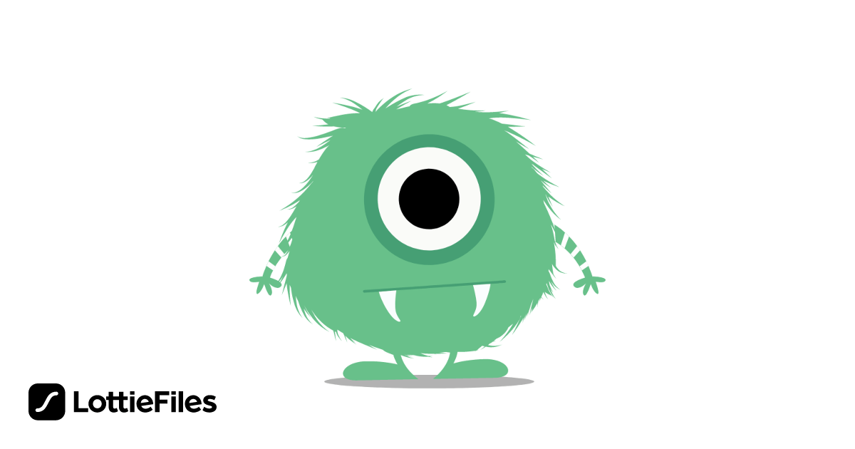 Free Green monster Animation by hoanhbc | LottieFiles