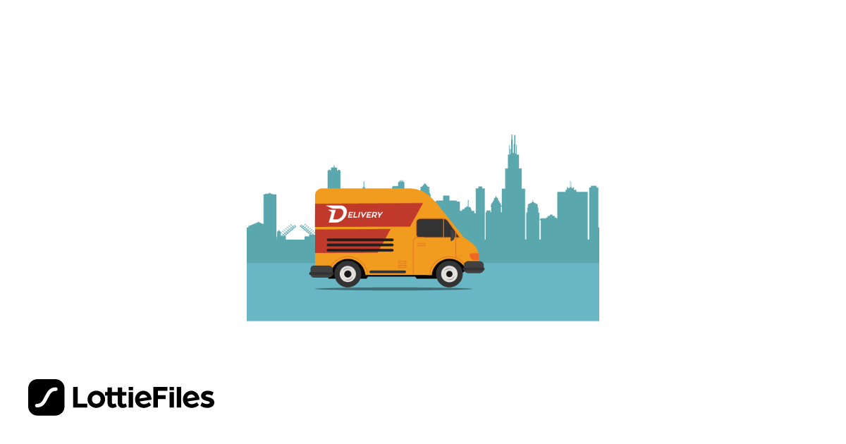 Free Delivery Van Animation by Mohit Saini | LottieFiles