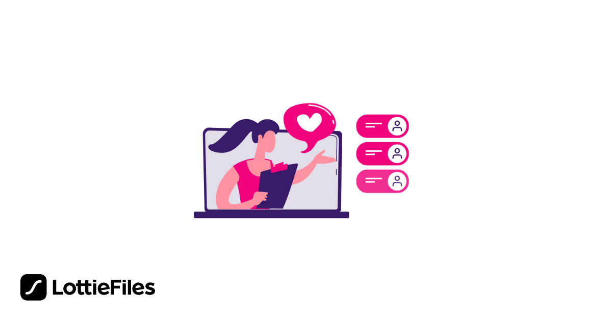 Free Profile Check (Woman) Animation by Cristian Garcia | LottieFiles