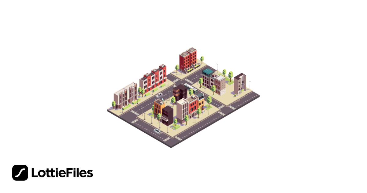 Free Town Animation by Hiran shrestha | LottieFiles