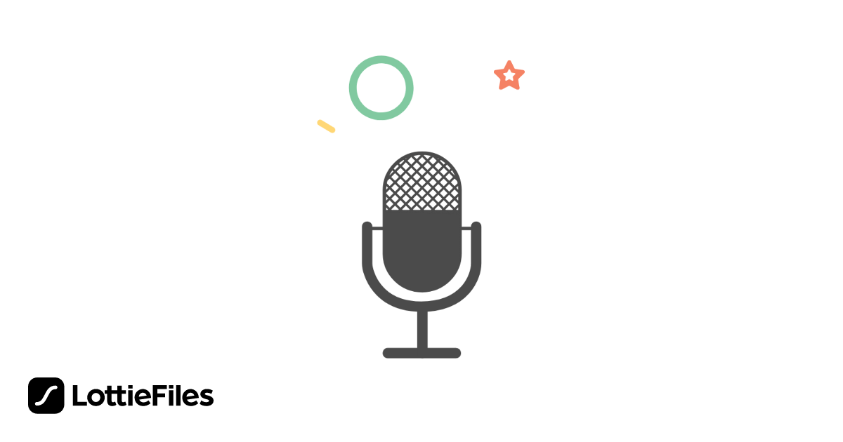 Free Podcast microphone sound, music icon animation Animation by Luca ...