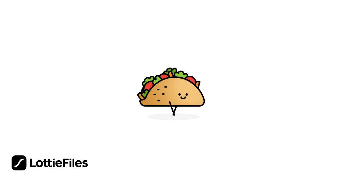 Free Walking Taco Animation by Jeffrey Christopher | LottieFiles