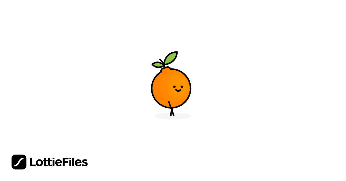 Free Walking Orange Animation by Jeffrey Christopher | LottieFiles