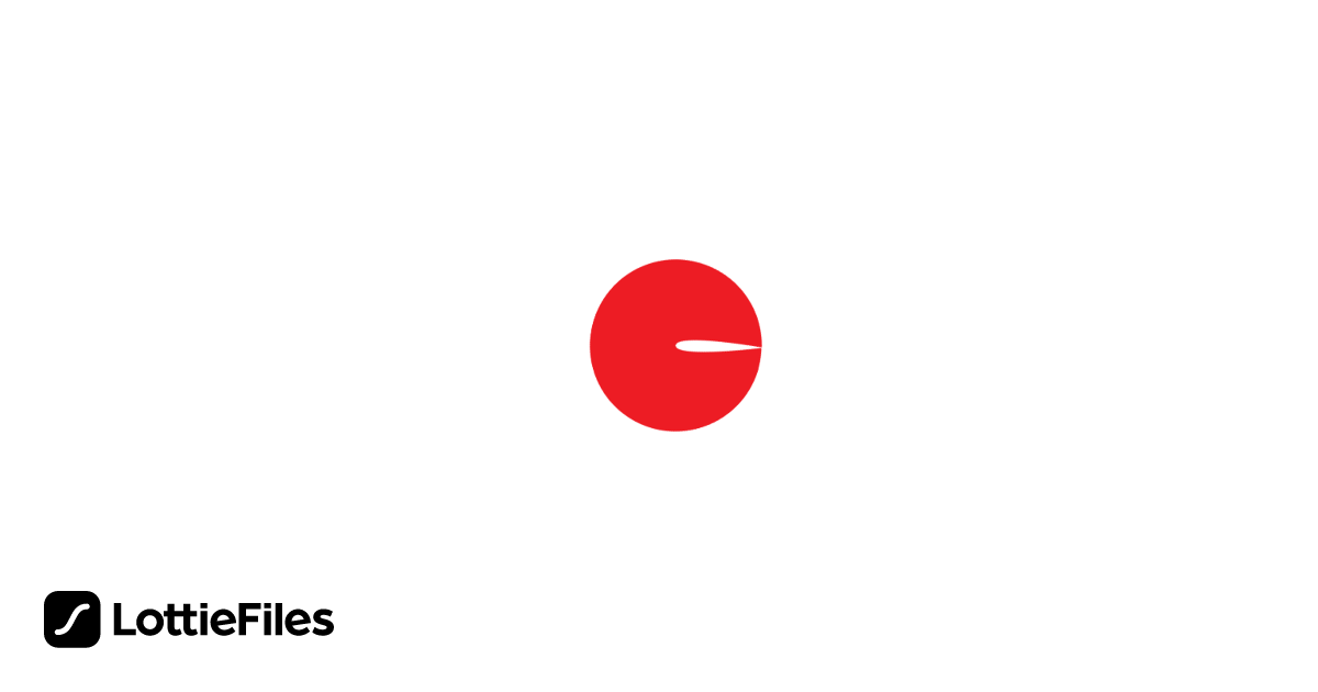 Free Red pacman Animation by Antonello Zaccaria | LottieFiles