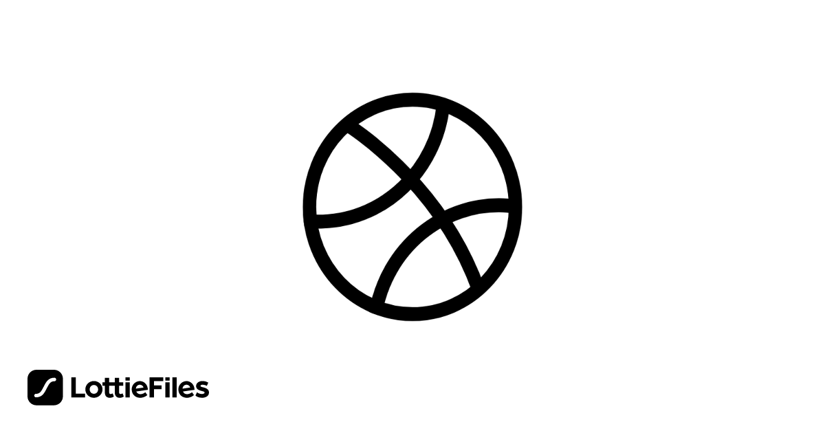 Free Dribbble Logo Animation by SVGenius | LottieFiles