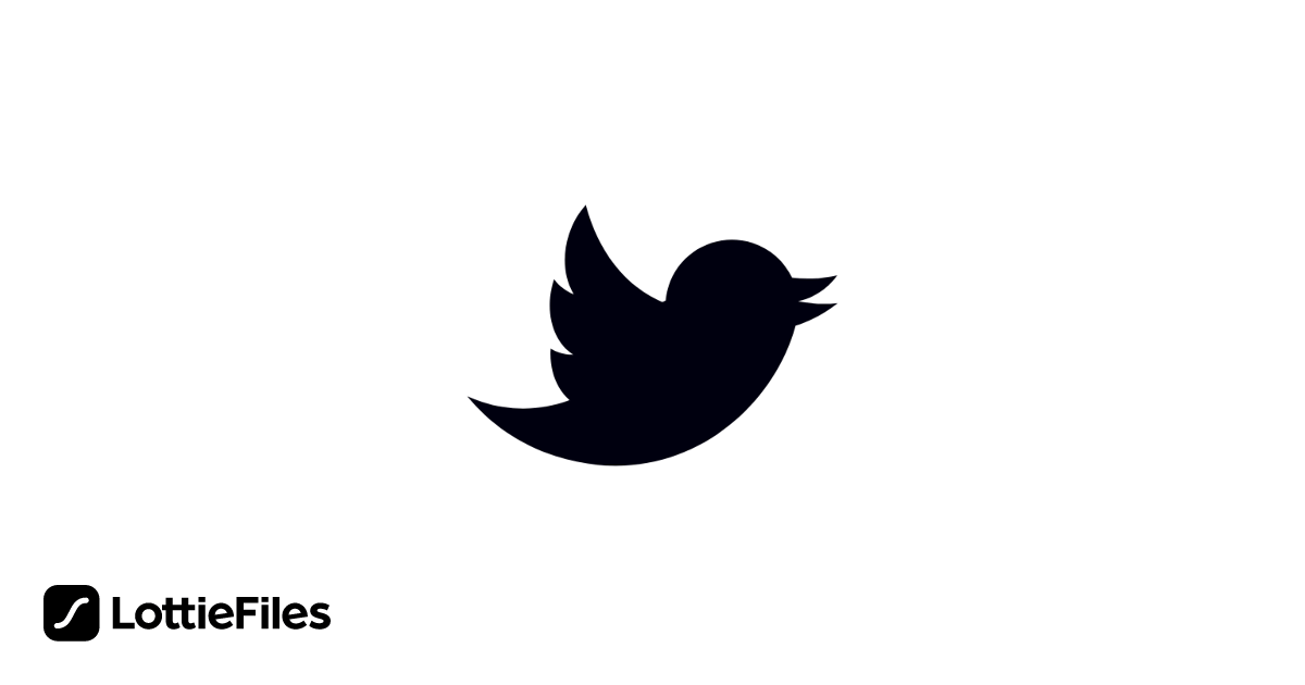 Free Twitter Logo Animation by SVGenius | LottieFiles