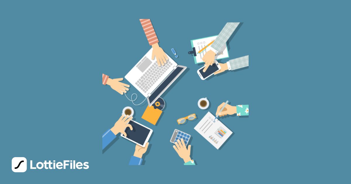 Free team work Animation by maxime | LottieFiles