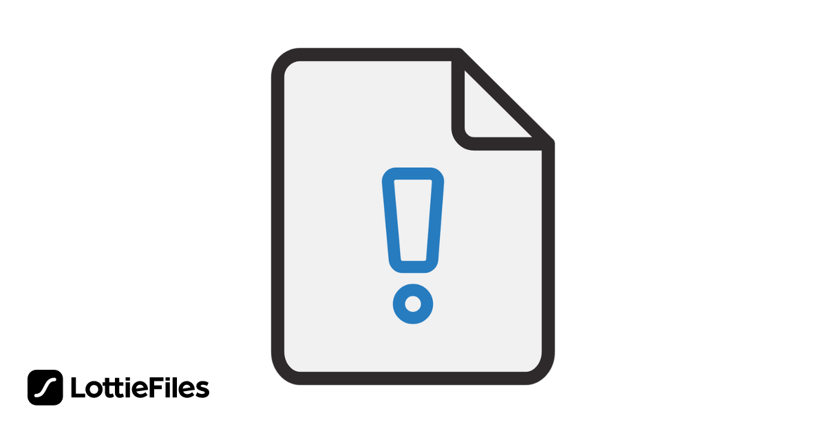 Free WARNING Animation by BEARicons | LottieFiles