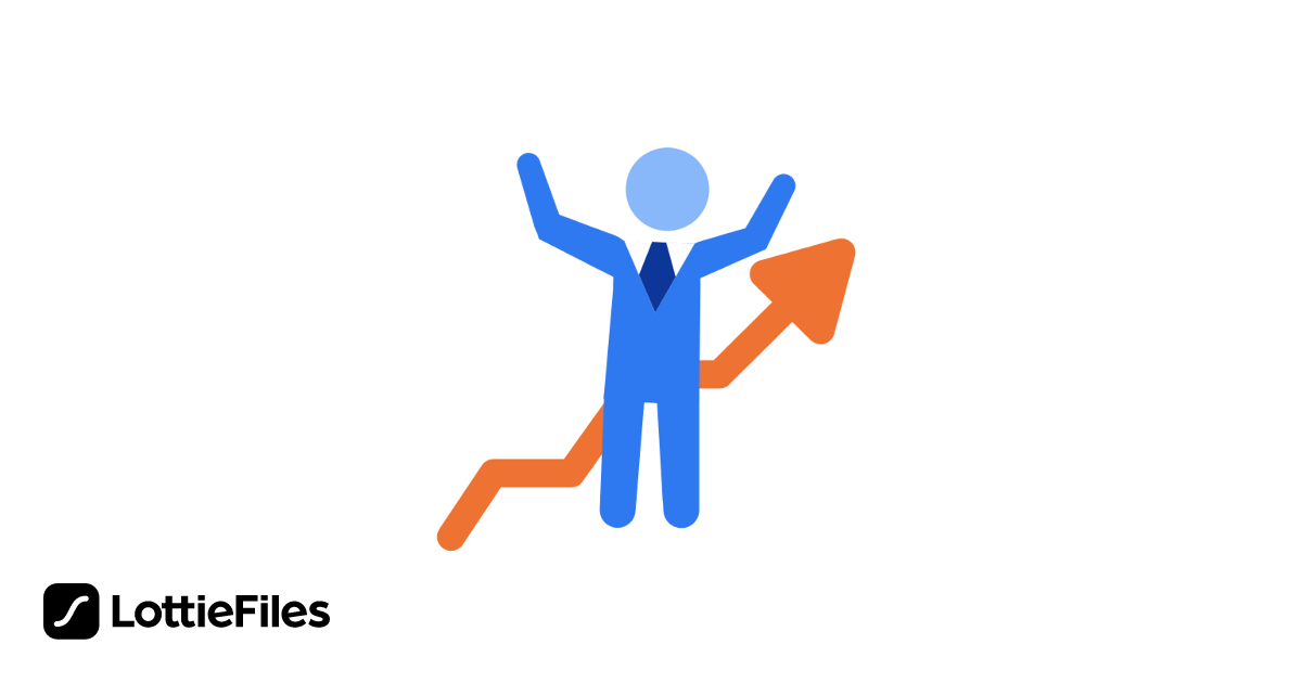 Free Stickman and arrow graph Animation by Abdul Latif | LottieFiles