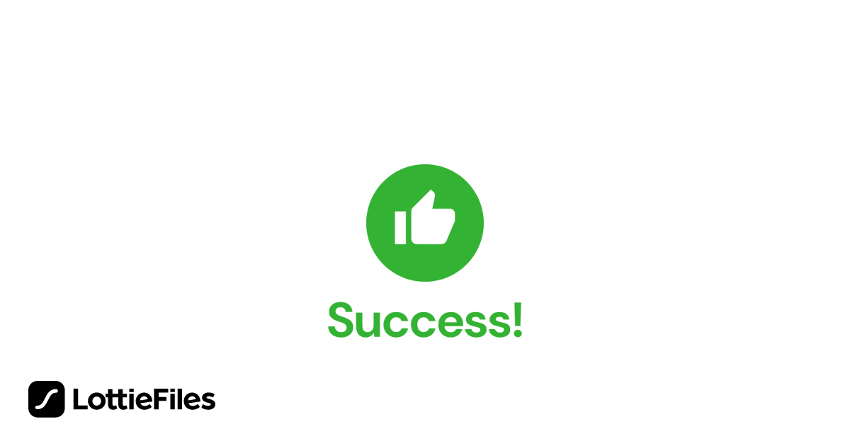 Free Success Button animation Animation by Ghanshyam | LottieFiles