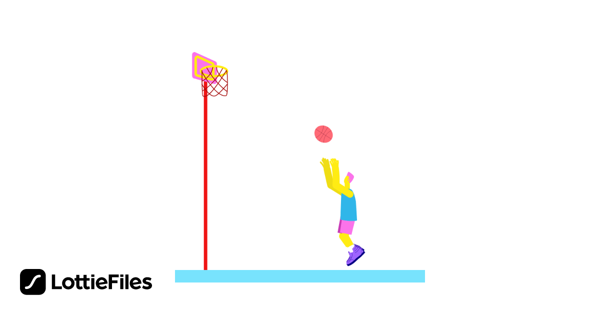 Free Basket ball playing animation Animation by Abdul Latif | LottieFiles