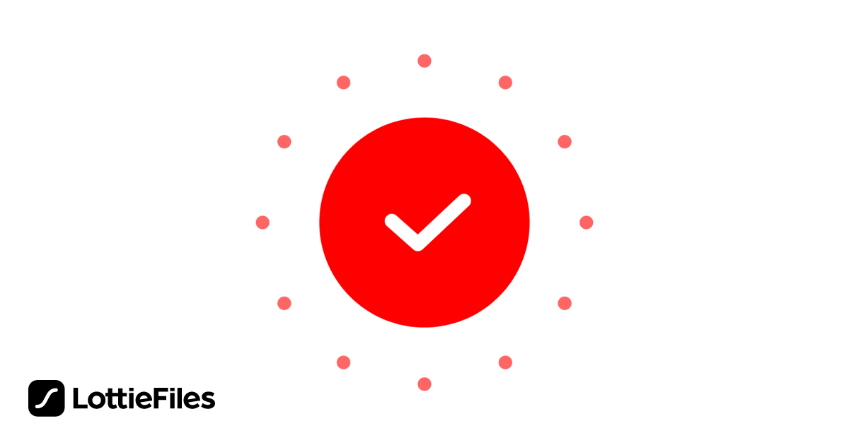 Free Red Check Animation by Muhammad Al-Afazy | LottieFiles