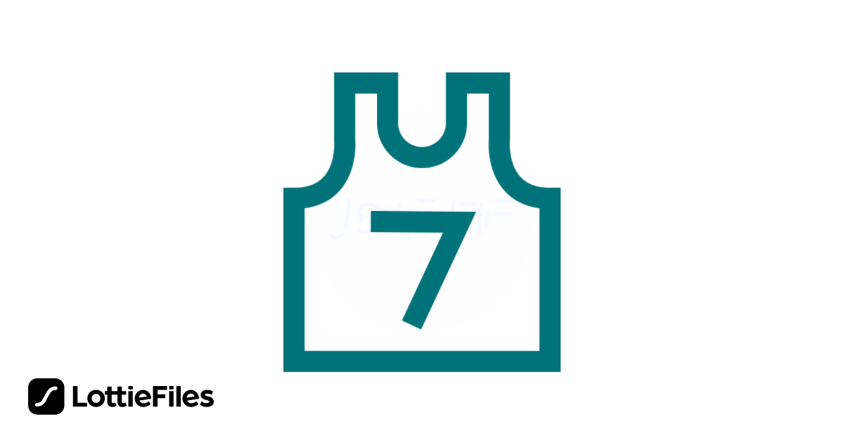 Free Basketball shirt icon Lottie JSON animation Animation by ...