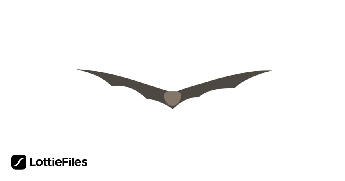 Free Bat flying Animation by Diego Gonzalez | LottieFiles