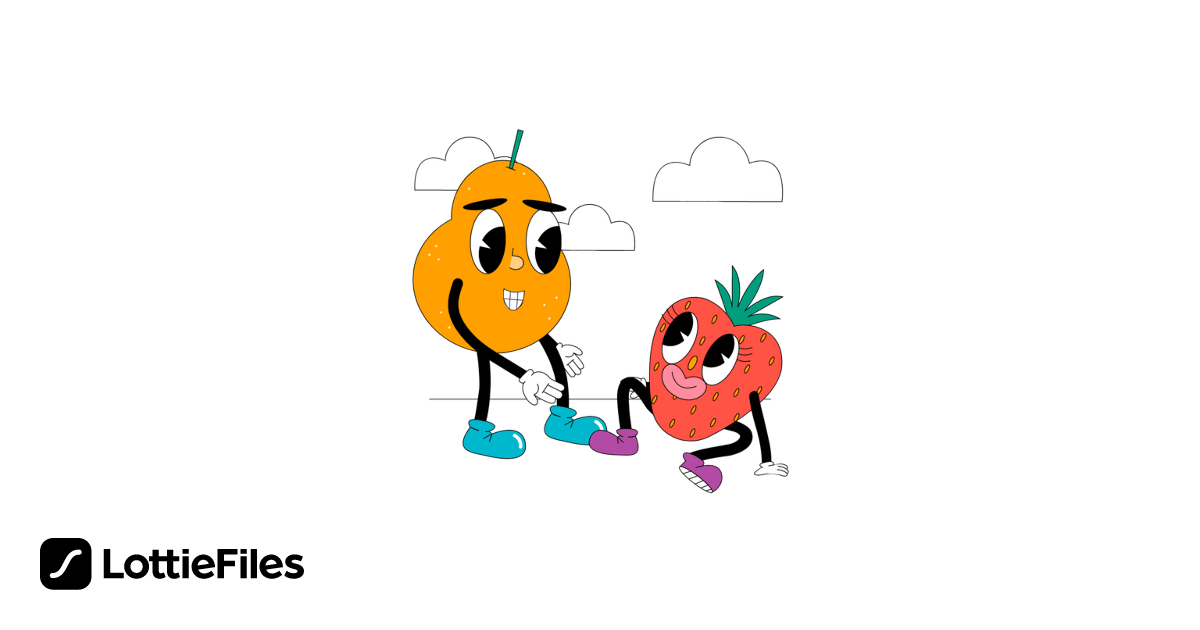 Free Cute fruit cartoon characters Animation by Abdul Latif | LottieFiles