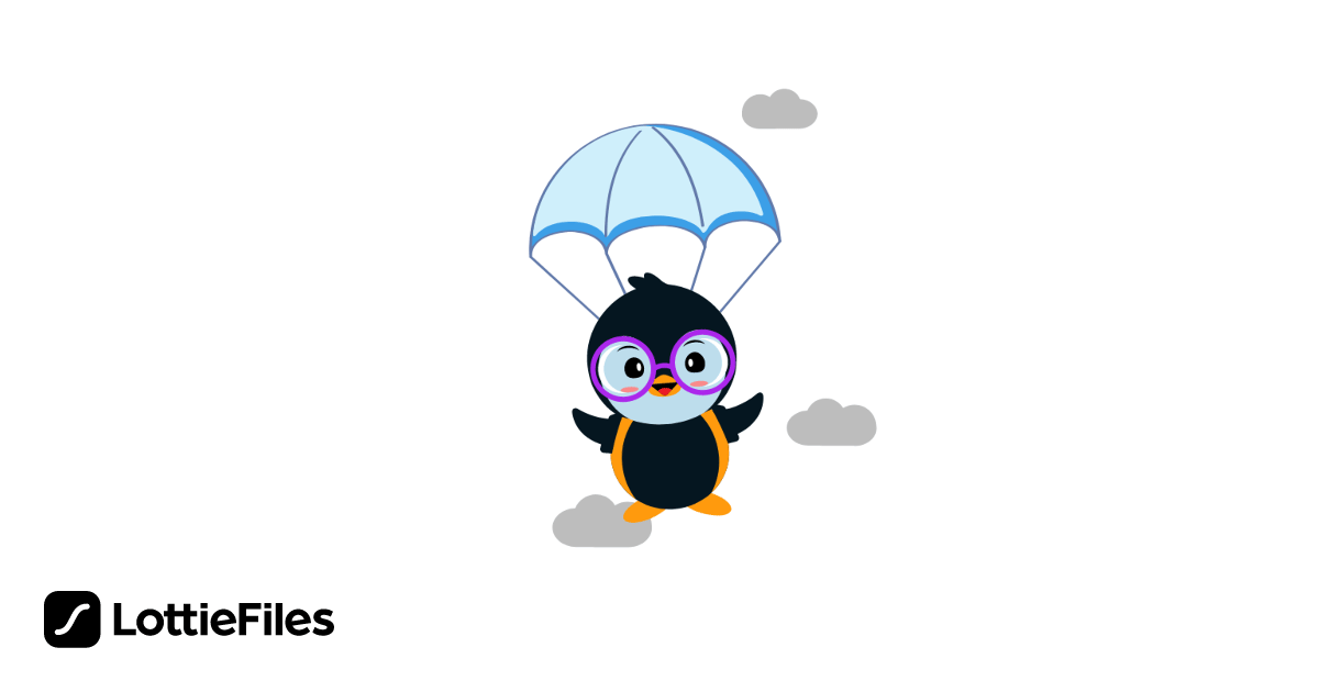 Free Flying Pengiun Animation by Bashir Ahmad | LottieFiles