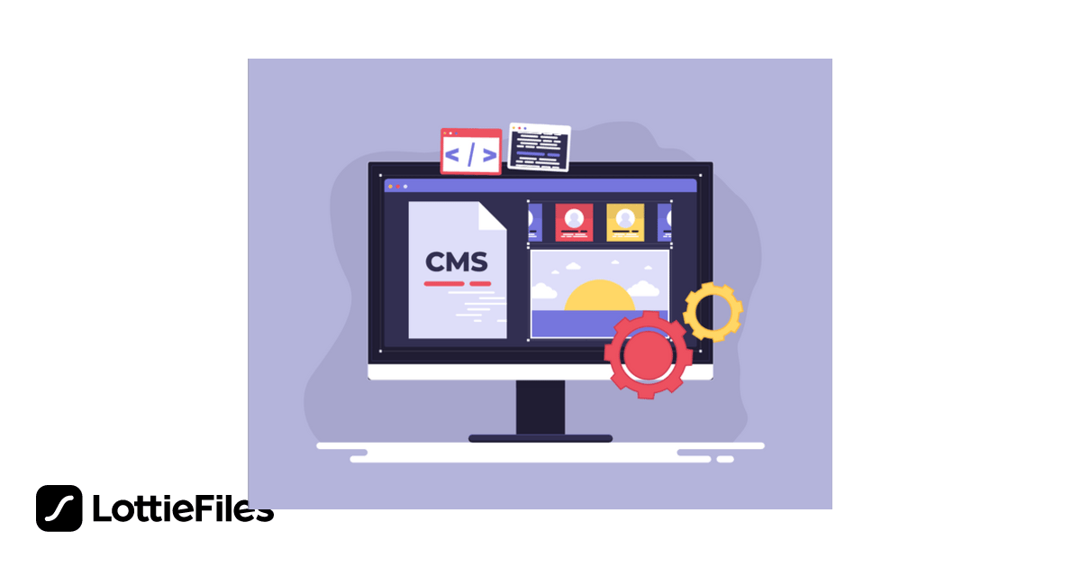 Free cms website Animation by Priyanshu Rijhwani | LottieFiles