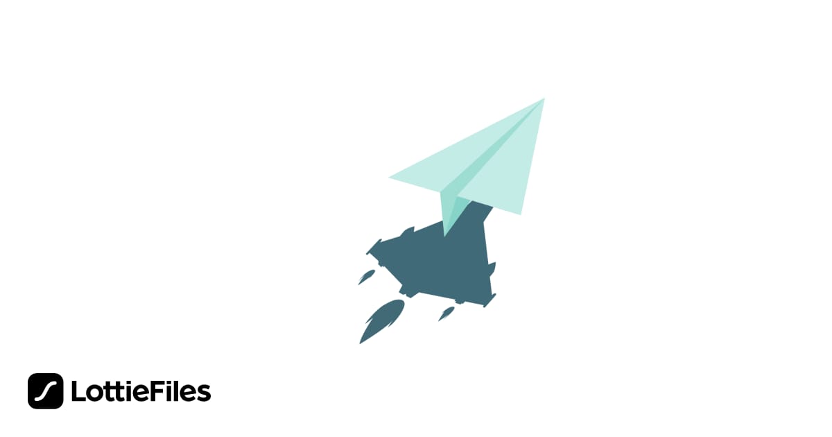 Free Paper airplane Animation by Yaroslavna Akulina | LottieFiles