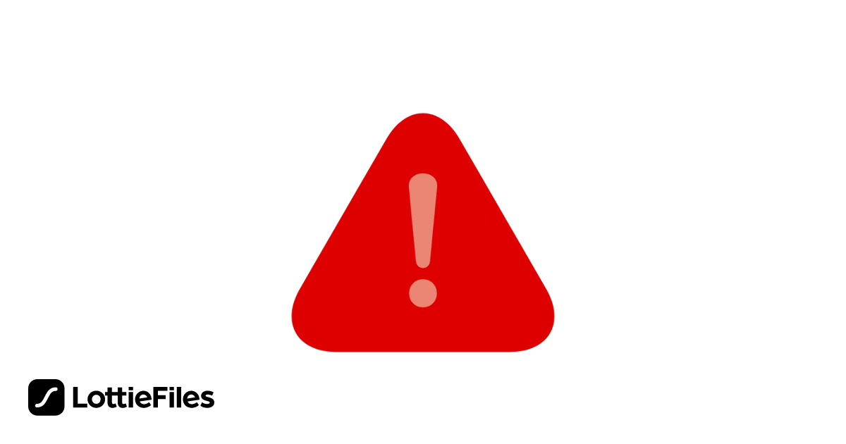 Free warning Animation by Gwen Dang | LottieFiles