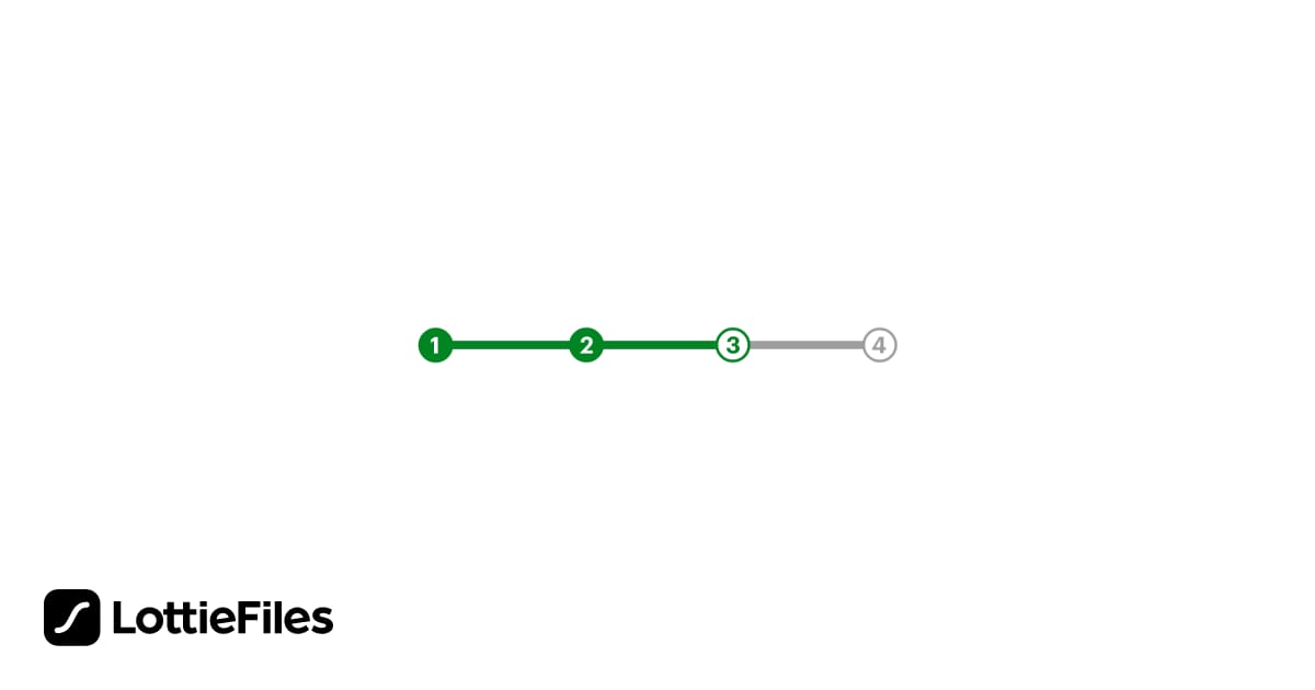 Free 4 Step ProgressBar Animation by Seng Vang | LottieFiles