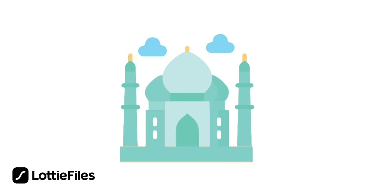 Free Taj Mahal Animation by Mohd Shadab Siddique | LottieFiles