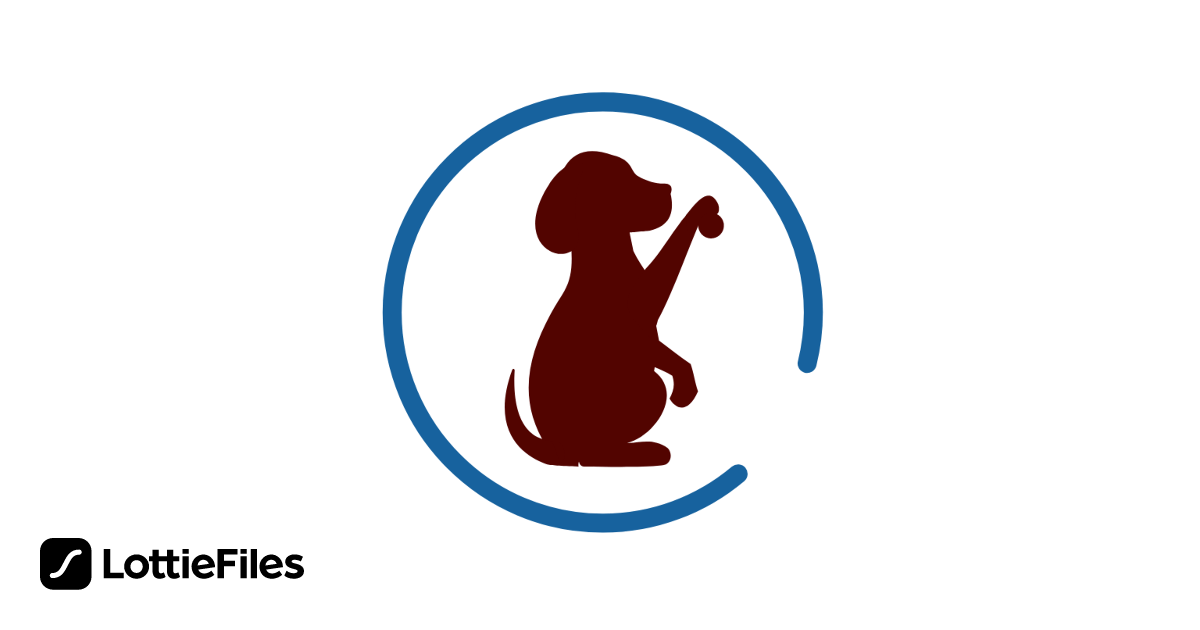 Free Loading spinner dog with ball Animation by Andrea G | LottieFiles