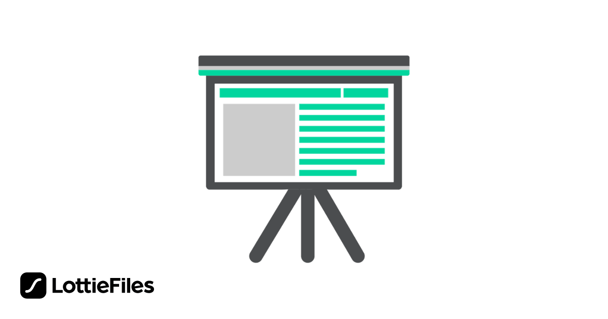 Free Panel Presentation easel Animation by RBR Digital | LottieFiles