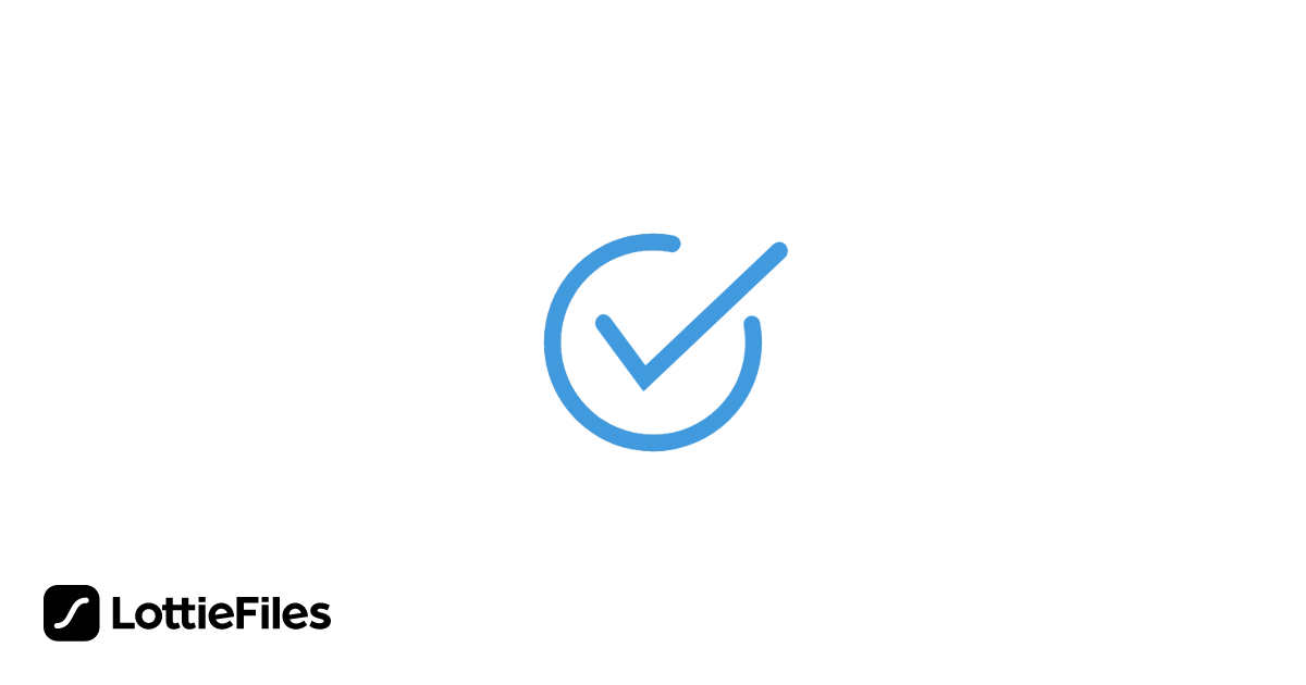 Free Tick Animation by victor wylie | LottieFiles