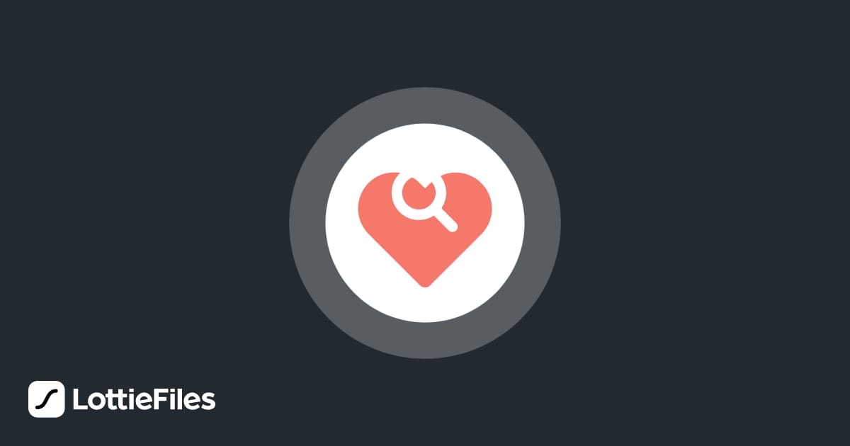Free Heart with search icon Animation by Artyom Konakov | LottieFiles
