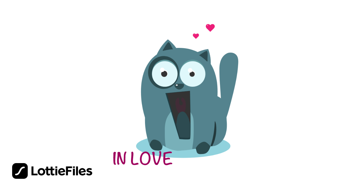 Free love cat Animation by Rostislav | LottieFiles