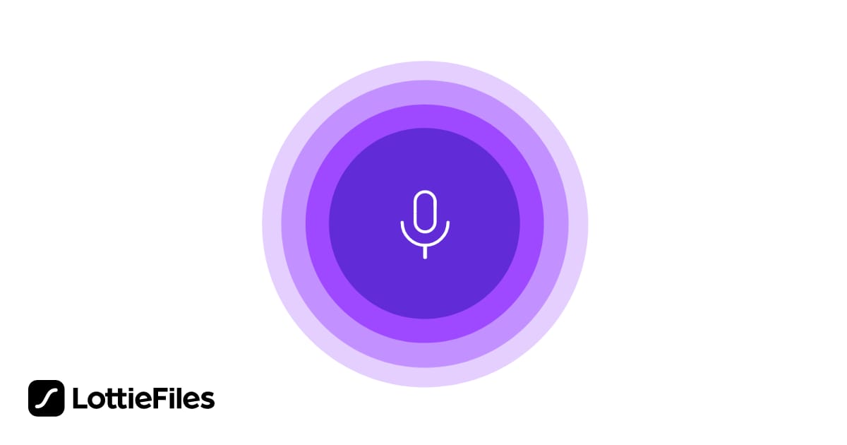 Free voice Animation by ZaiChi | LottieFiles