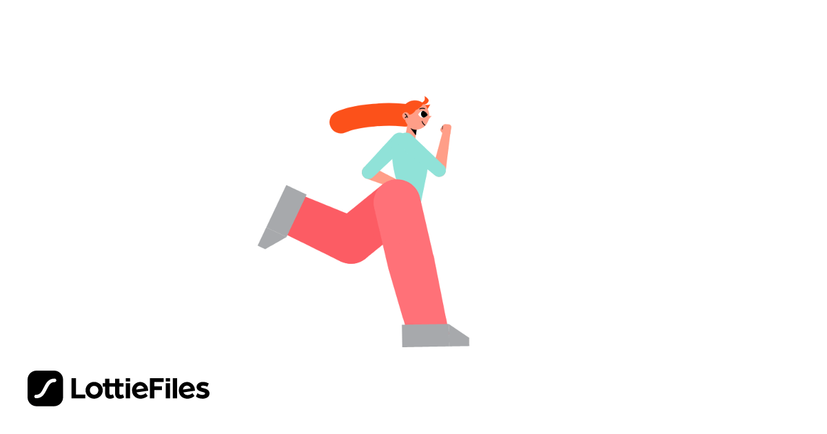 Free Girl Running walk cycle Animation by Malik Usama | LottieFiles