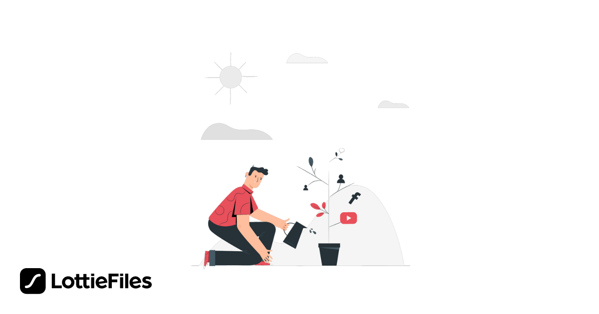 Free Social growth Lottie JSON animation Animation by Tinymotion ...