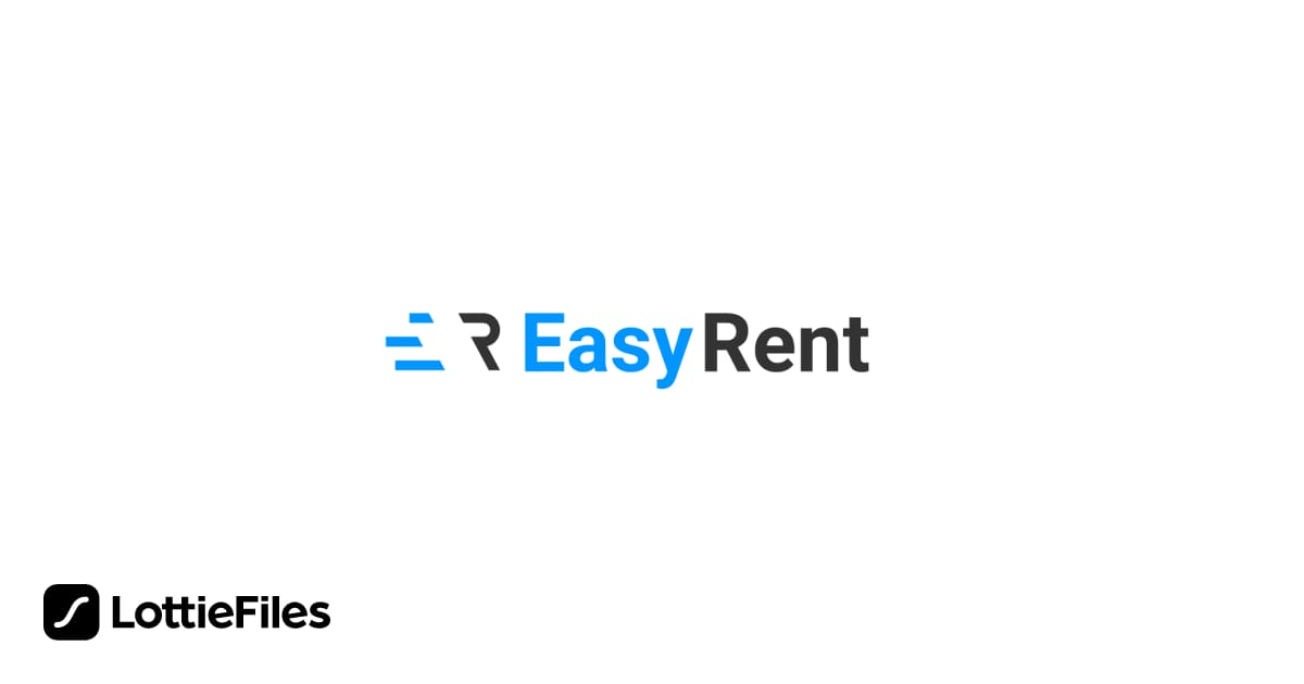Free Easy Rent Logo Loading Animation by Hasan Almasi | LottieFiles