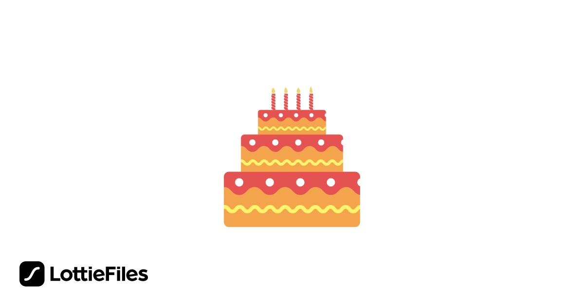 Free Cake birthday Animation by Pedro Rubio | LottieFiles