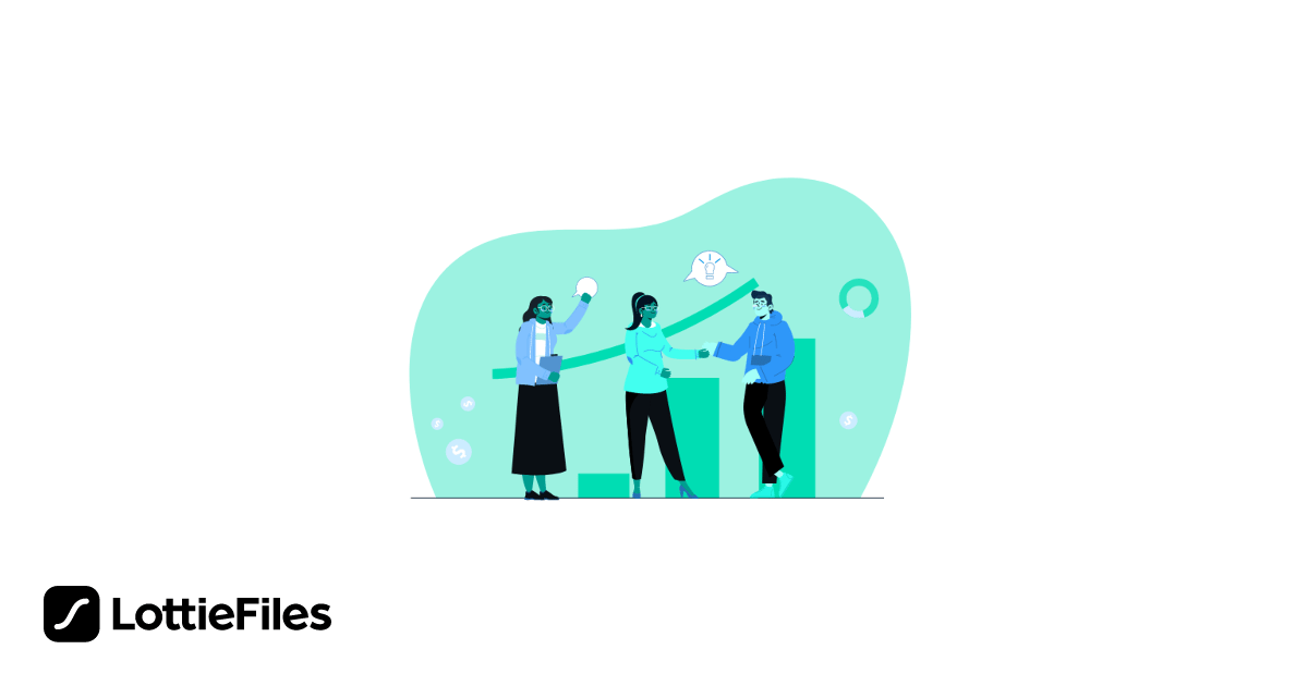 Free Discussing with client blue Animation by Billy Power | LottieFiles