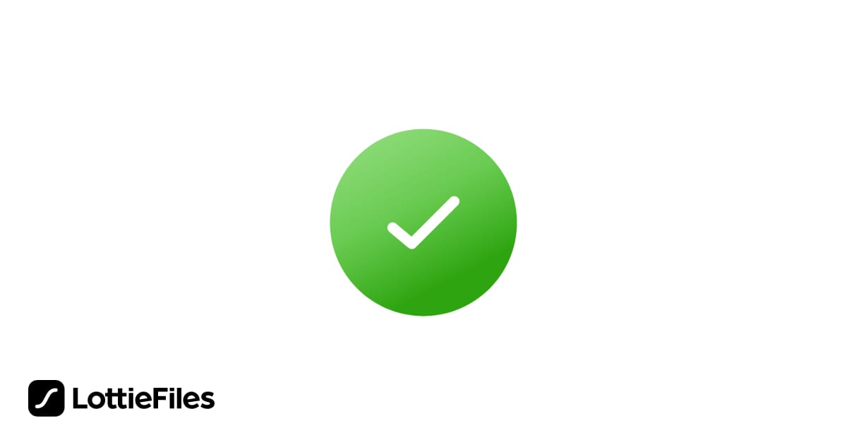 Free Succes Green Animation by Malvin Iqbal Firdaus | LottieFiles