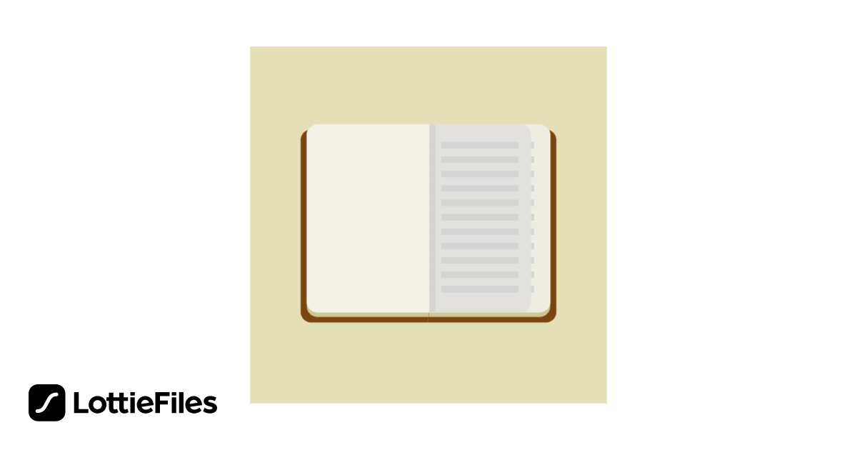 Free Book Page Flip Animation by Joshua Owen | LottieFiles