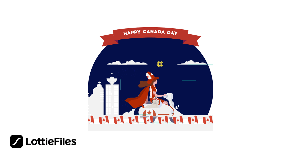 Free Happy Canada Day Animation by Naokure | LottieFiles