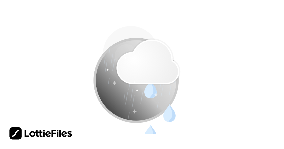 Free weather night rain dark Animation by Abanop Samuel | LottieFiles